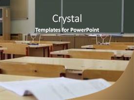 Interior Of An Empty School PPT template 15 | CrystalGraphics