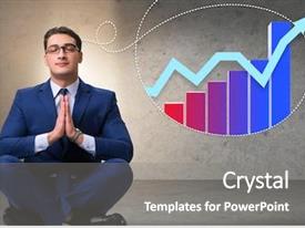 Investment Zen Businessman Dreaming Of Economy PPT template 6 ...