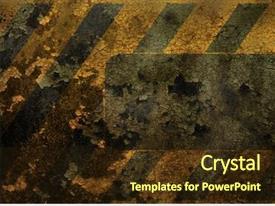 Iron Rust Grunge Background PPT template 75 | CrystalGraphics