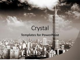 It Is A City Night PPT template 68 | CrystalGraphics