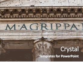 Italy Rome Pantheon PPT template 69 | CrystalGraphics