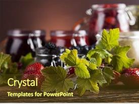 Jams In Glass Jars PPT template 68 | CrystalGraphics