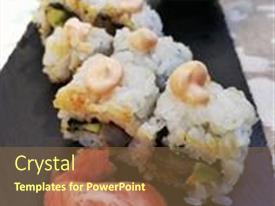 Japanese Food Sushi Roll Ready PPT template 34 | CrystalGraphics