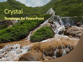 Jinguashi Golden Waterfall In New PPT template 43 | CrystalGraphics