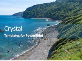Juan Gaztelugatxe Island View Basque PPT template 53 | CrystalGraphics
