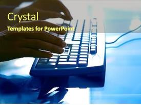 Keyboard Work PPT template 93 | CrystalGraphics