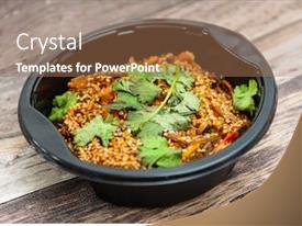 Korean Japchae Recipe With Chicken PPT template 41 | CrystalGraphics