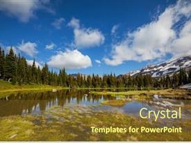 Lake In Raineer National Park PPT template 57 | CrystalGraphics