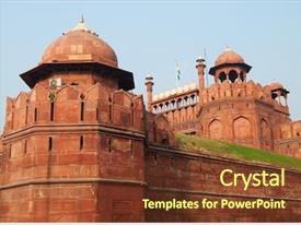 Delhi Red Fort Lal Qila PPT template 72 | CrystalGraphics