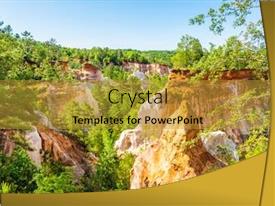 Landscape Of Providence Canyon Georgia PPT template 22 | CrystalGraphics