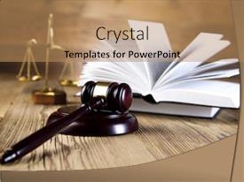 Law Theme Mallet Of Judge PPT template 43 | CrystalGraphics