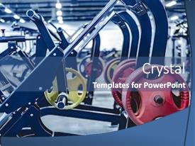 Leg Trainer Equipments And Weights PPT template 52 | CrystalGraphics