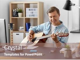Leisure Music And People Concept PPT template 29 | CrystalGraphics