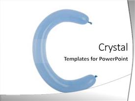 Letter C Twisted Balloon Font Part PPT template 78 | CrystalGraphics