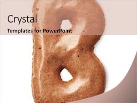 Letters Made Of Caramel Cookies PPT template 8 | CrystalGraphics