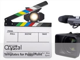 Film Festival Lights Camera Action PPT template 94 | CrystalGraphics