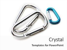 Linking Rings Silver And Blue Anodized Carabiner PPT template 59 ...