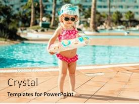 Little Cute Girl Near PPT template 13 | CrystalGraphics