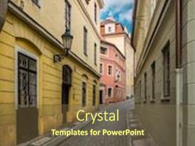 Lovely Narrow Cobble Street PPT template 17 | CrystalGraphics