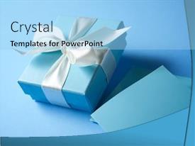 Luxury Box Tied PPT template 80 | CrystalGraphics