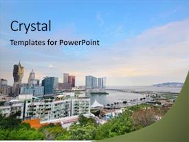 Macau Tower Convention And Sai PPT template 43 | CrystalGraphics