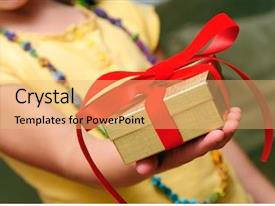 Magic Moment Holiday Gift Giving Concept PPT template 49 | CrystalGraphics