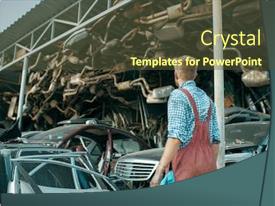Male Mechanic At The Stack PPT template 55 | CrystalGraphics