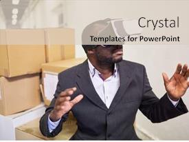 Manager In A Factory PPT template 85 | CrystalGraphics