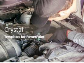 Mechanic Fixing The Car PPT template 98 | CrystalGraphics