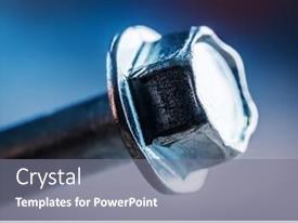 Metal Screw Hat Close Up PPT template 15 | CrystalGraphics