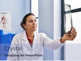 Middle Age Hispanic Woman Physiotherapist PPT template 65 | CrystalGraphics