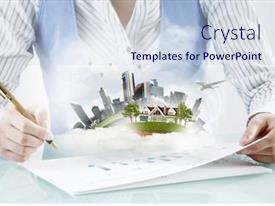 Modern City Development Design PPT template 57 | CrystalGraphics