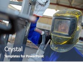 Molding Safety Man In The Factory PPT template 48 | CrystalGraphics