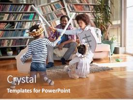 Mom And Her Son Playing PPT template 62 | CrystalGraphics