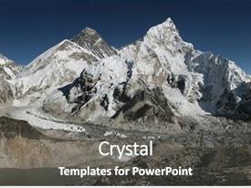 Mount Everest 8 848 M PPT template 26 | CrystalGraphics