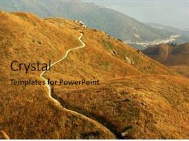 Vapors Mountain Path PPT template 68 | CrystalGraphics
