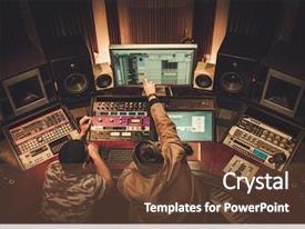 Recording Studio Music Sound PPT template 18 | CrystalGraphics