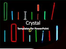 Neon Letters I Collected PPT template 56 | CrystalGraphics