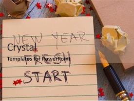 New Year Fresh Start PPT template 45 | CrystalGraphics