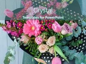 Nice Bouquet In The Hands PPT template 11 | CrystalGraphics