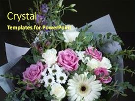 Nice Bouquet Of Flowers PPT template 71 | CrystalGraphics