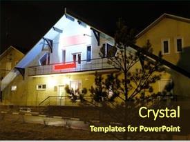 Night Country House PPT template 94 | CrystalGraphics