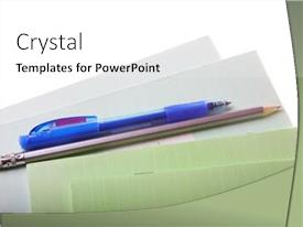 Notebooks Pen And Pencil Isolated PPT template 63 | CrystalGraphics