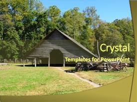 Oconaluftee Mountain Farm Museum Barn PPT template 1 | CrystalGraphics