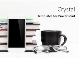 Office Workplace Desk Table PPT template 73 | CrystalGraphics