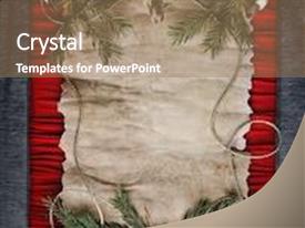 Old Paper Bordering With Christmas PPT template 19 | CrystalGraphics