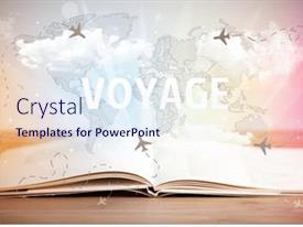 Open Book Vacation Concept Concept PPT template 15 | CrystalGraphics