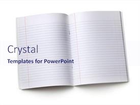 Open Empty Blank Notebook PPT template 3 | CrystalGraphics