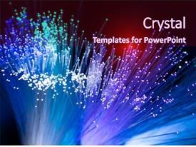 Fiber Optics Optic Cable Connection PPT template 43 | CrystalGraphics