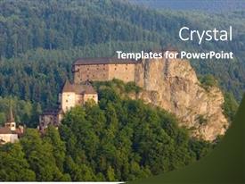 Oravsky Castle Slovakia PPT template 82 | CrystalGraphics